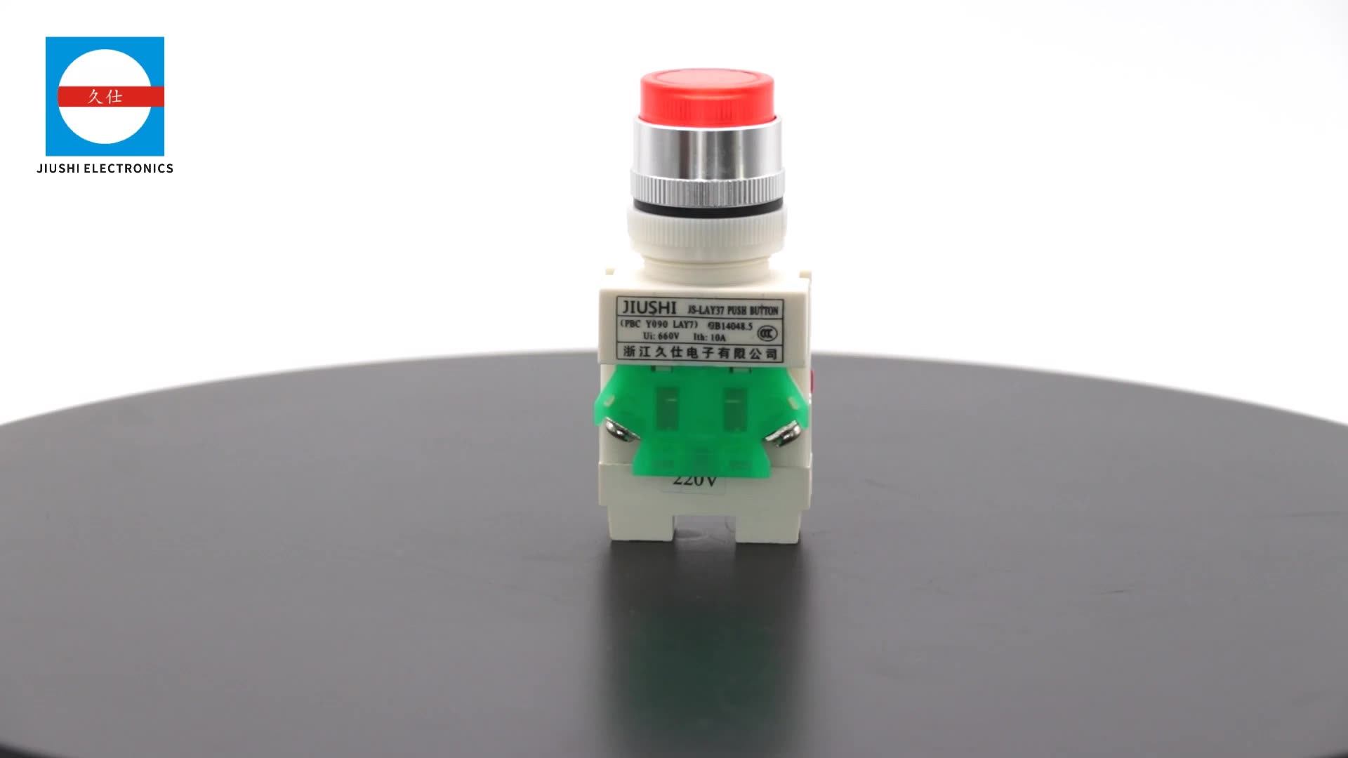 Lay37-11d 22mm Pushbutton Momentary Switch With Light(lay37 /lay7 /y090 ...