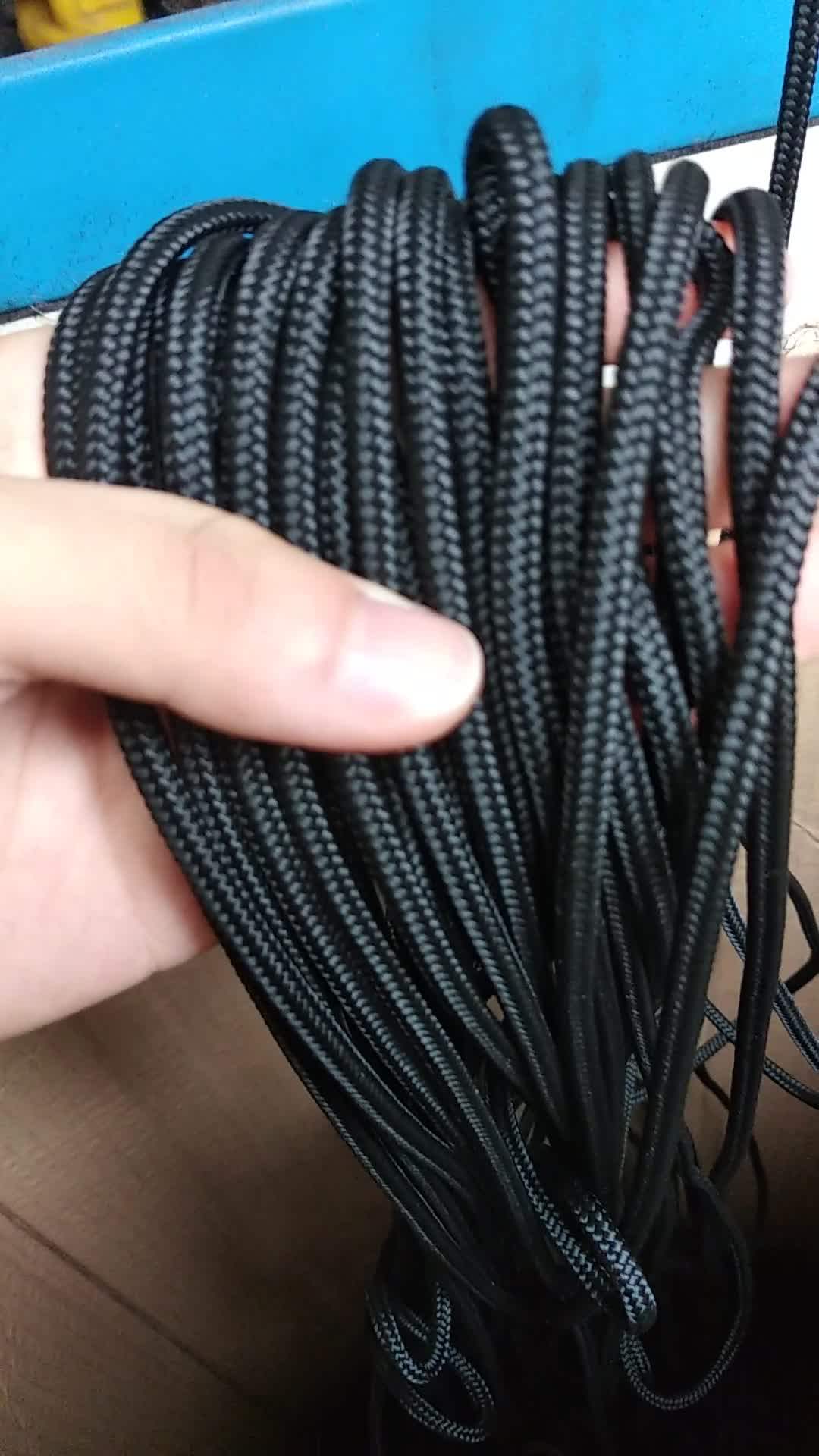 White Red Black 2 Inch 4mm Cord 5mm Nylon Braided Rope - Buy 4mm Nylon ...