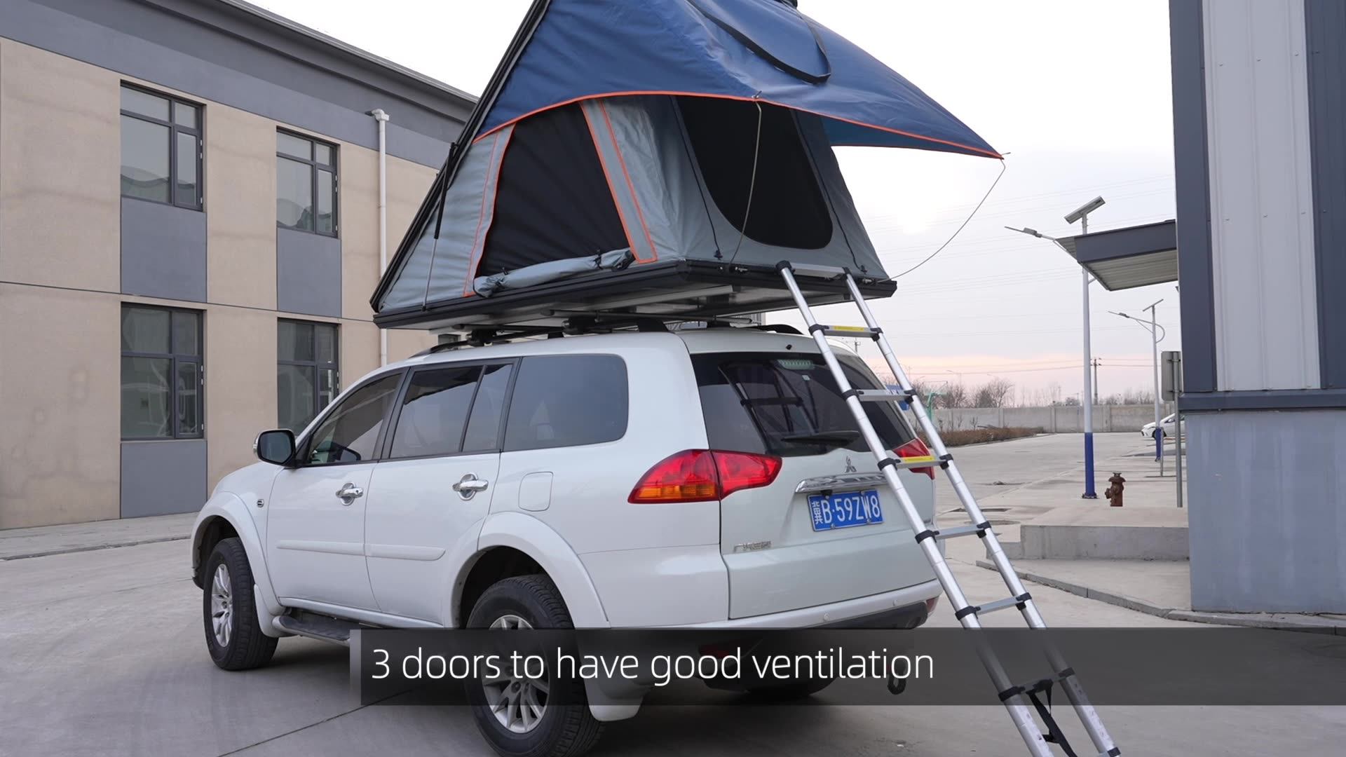 Sunday Campers Hard Aluminum Shell Rooftop Tent Outdoor Camping Folding ...