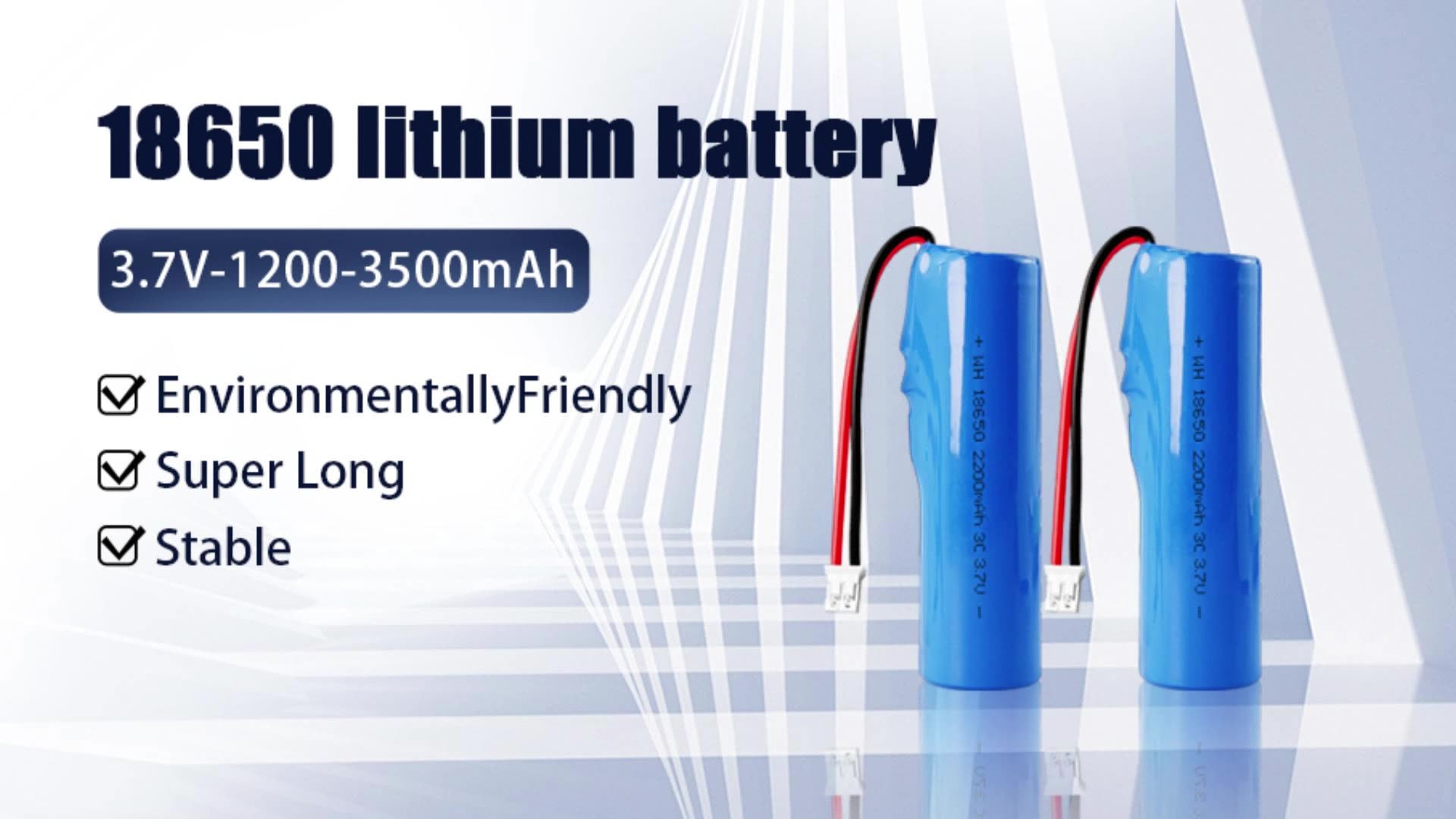Wholesale Price Rechargeable Li Ion Battery 18650 3.7v 2000mah 2200mah 2500mah Cylinder Lithium ...