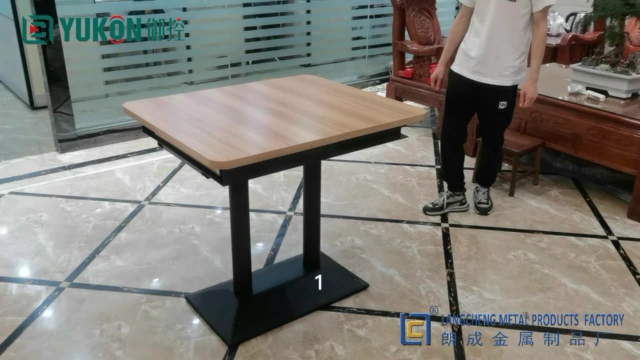 Heavy Duty Steel Aluminum Telescopic Extender Dining Extending Table ...