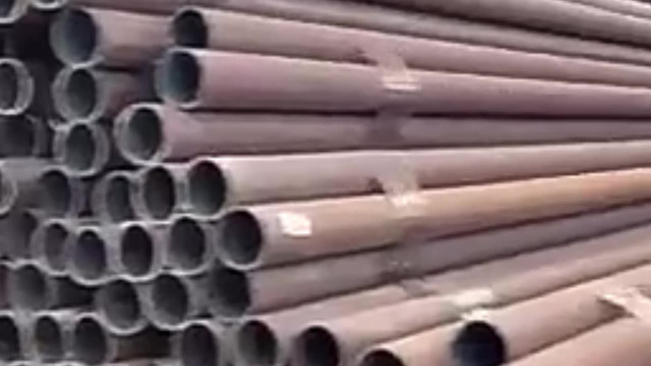 Astm A53 Type E Grade B Erw Sch40 Red Painted Carbon Steel Tubes Weled ...