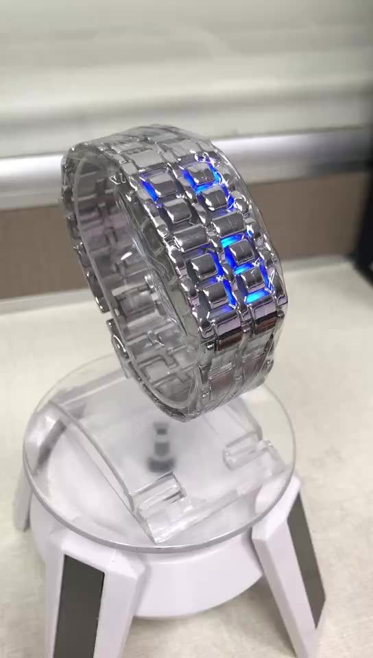 Lava Black Rose Gold Couple Luminous Watch Luminous Lava Metal Red Blue ...