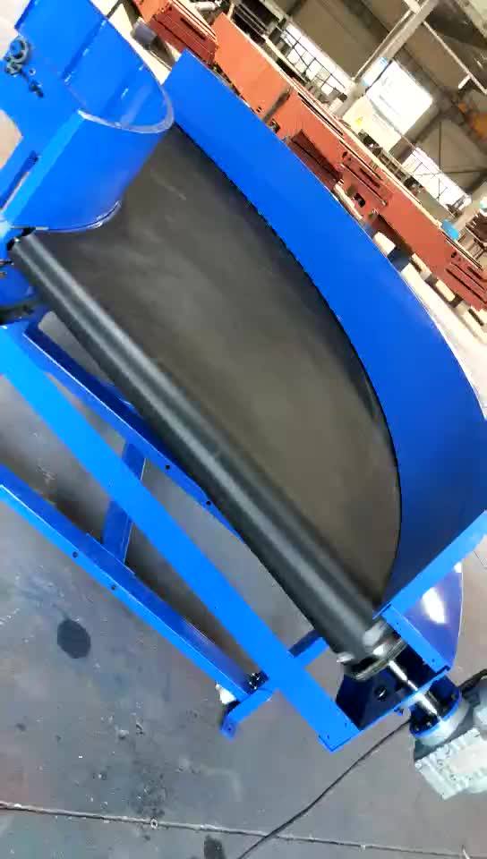 90 Degree Curved Belt Conveyor Clockwise Running - Buy Curved Conveyor ...