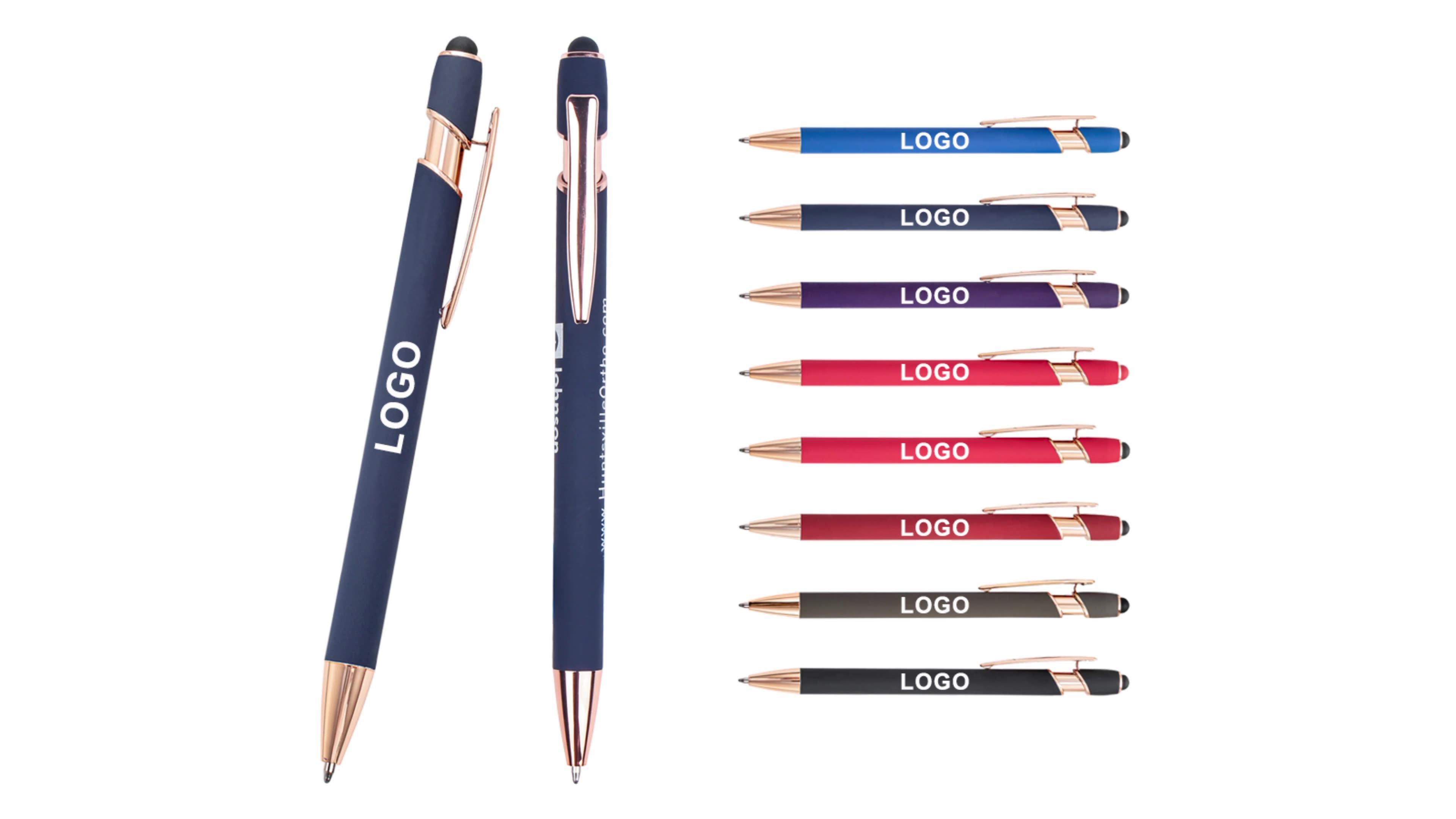 Luxury Branded Writing Personalized Multi Function Soft Touch Promotion ...