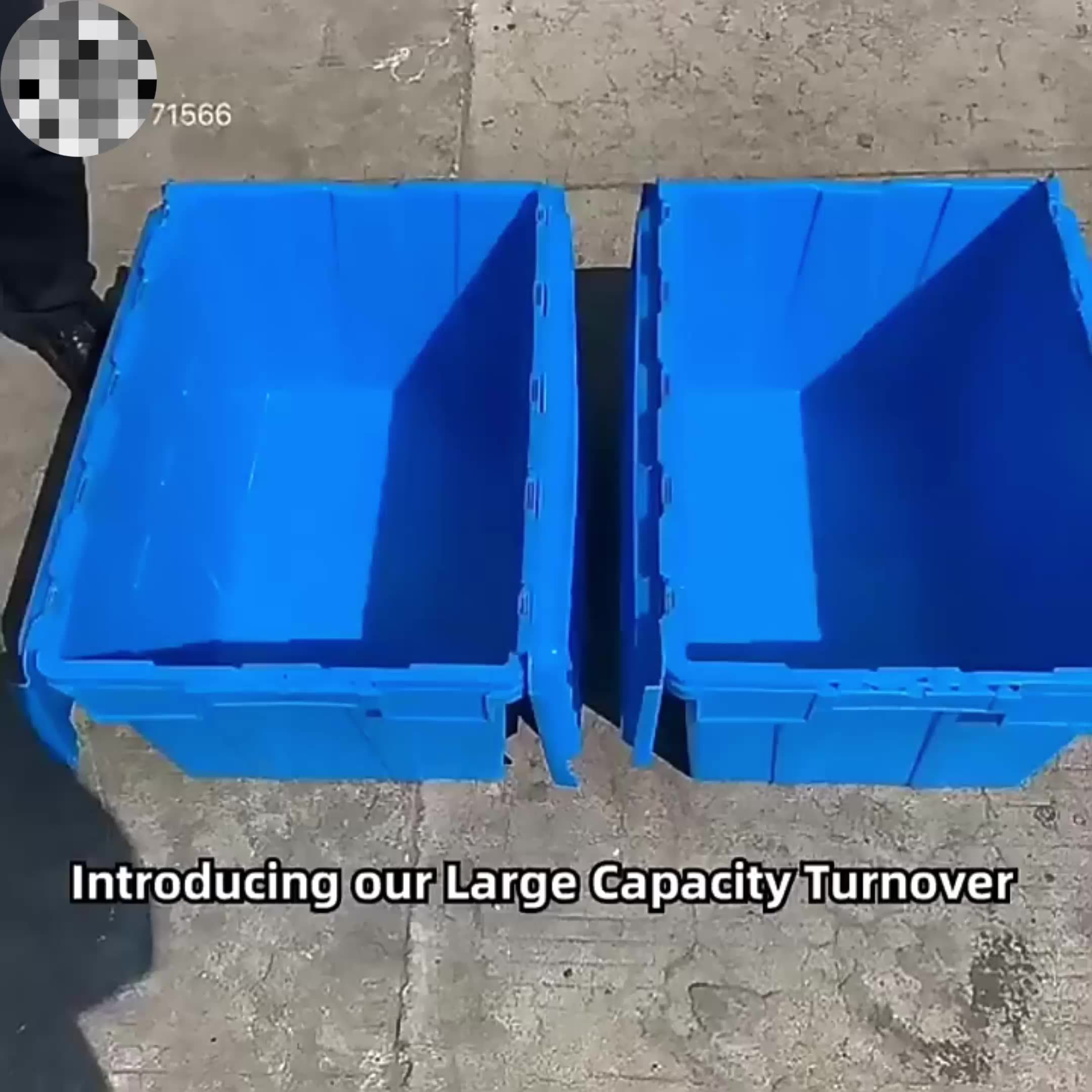 Plastic Crates Large Versatile Customized Logo Euro Plastic Storage Box ...