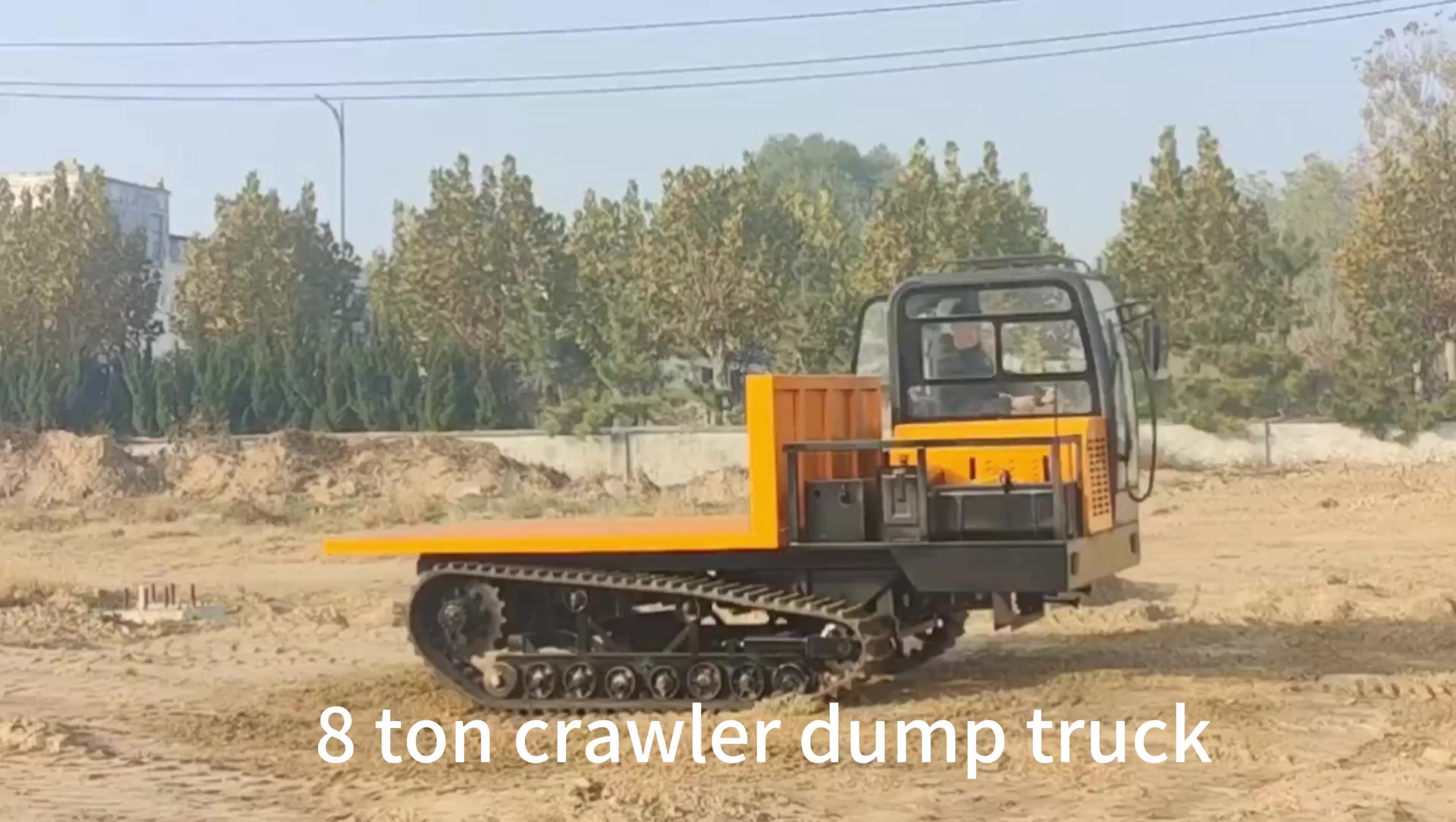 8 Ton Crawler Dump Truck Dumper For Rugged Mountain Roads Mountains And ...