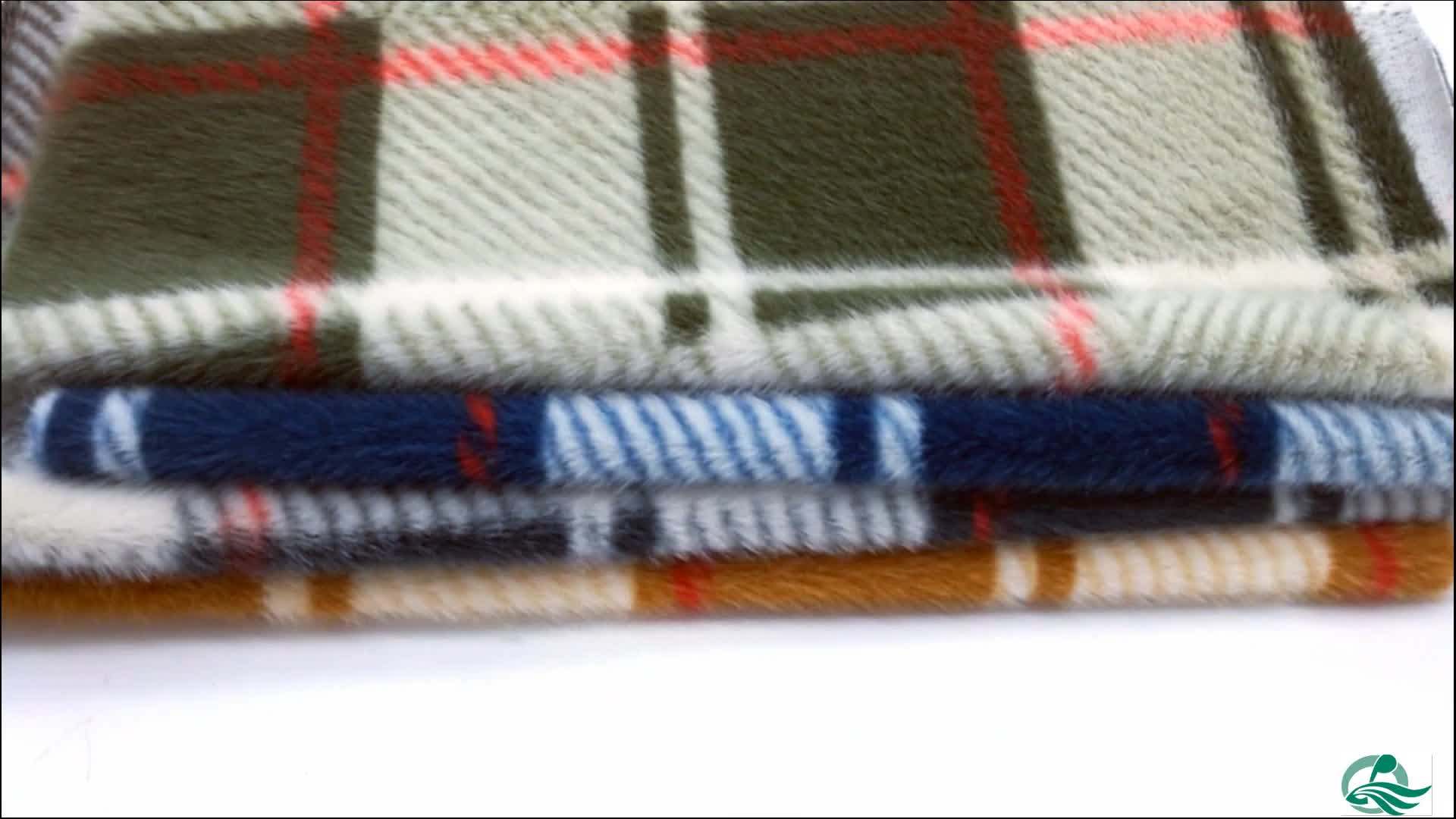 Gold Foil Print Faux Rabbit Fur Plush Fabric - Buy Foil Print Fabric ...