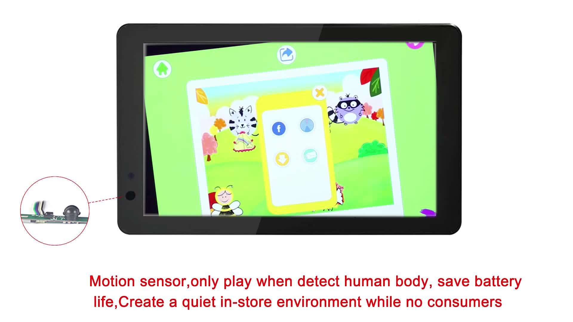 7/10inch Motion Activated Small Digital Display Screen/retail Store ...