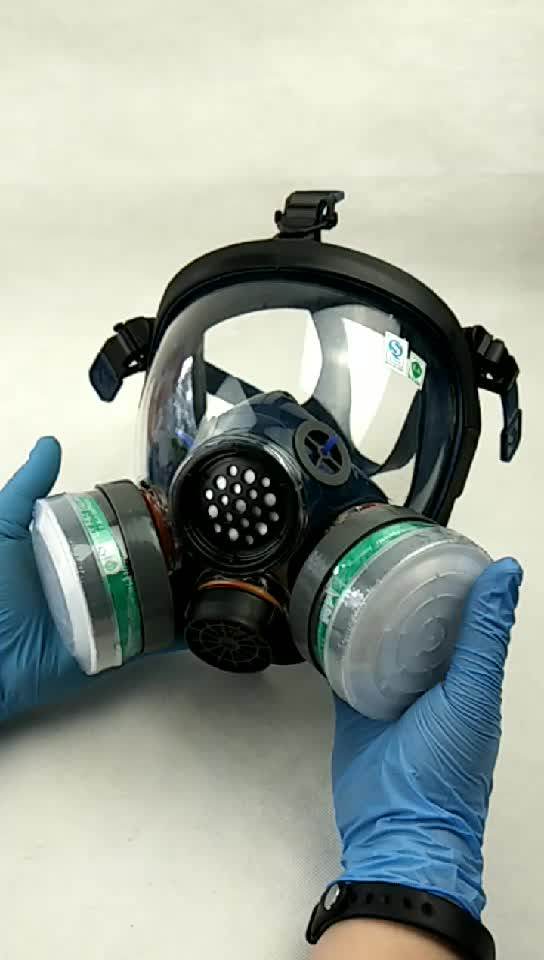 Chemical Gas Respiratory Mask Single Cartridge Full Chemical Spray Mask ...