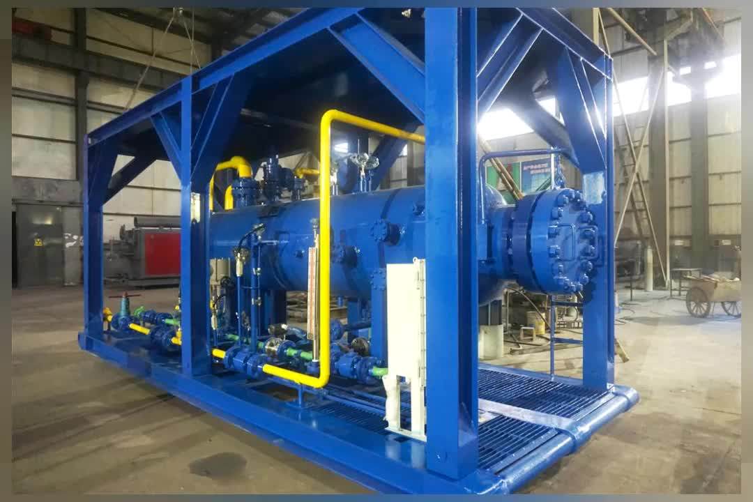 Well Test Oil Gas Water Separator / Three Phase Separator Filter ...
