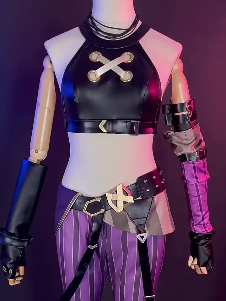 Lol Jinx Cosplay Costume Anime Lol Arcane Jinx Cosplay Uniform Outfits ...