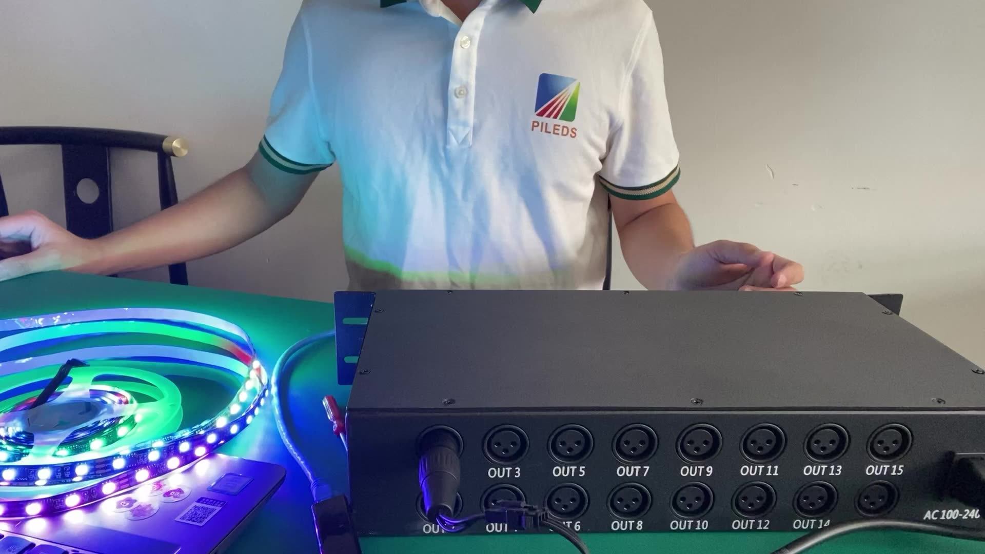 Art Net Dmx Madrixt Dmx To Ethernet Controller 16-port 16 Units Xlr ...