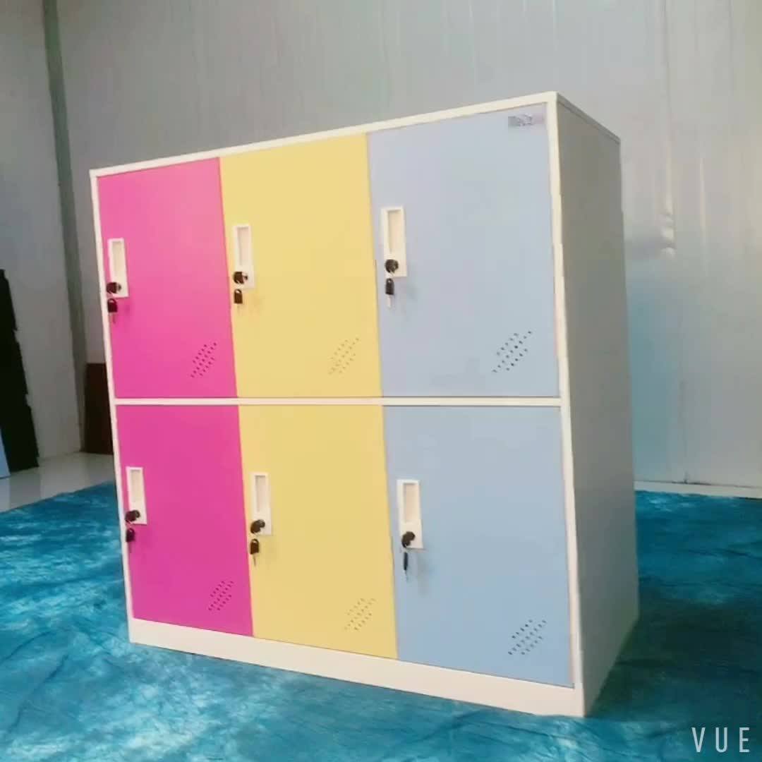Top Sale 6 Door Mecolor Bedroom School Office Mini Storage Locker - Buy ...