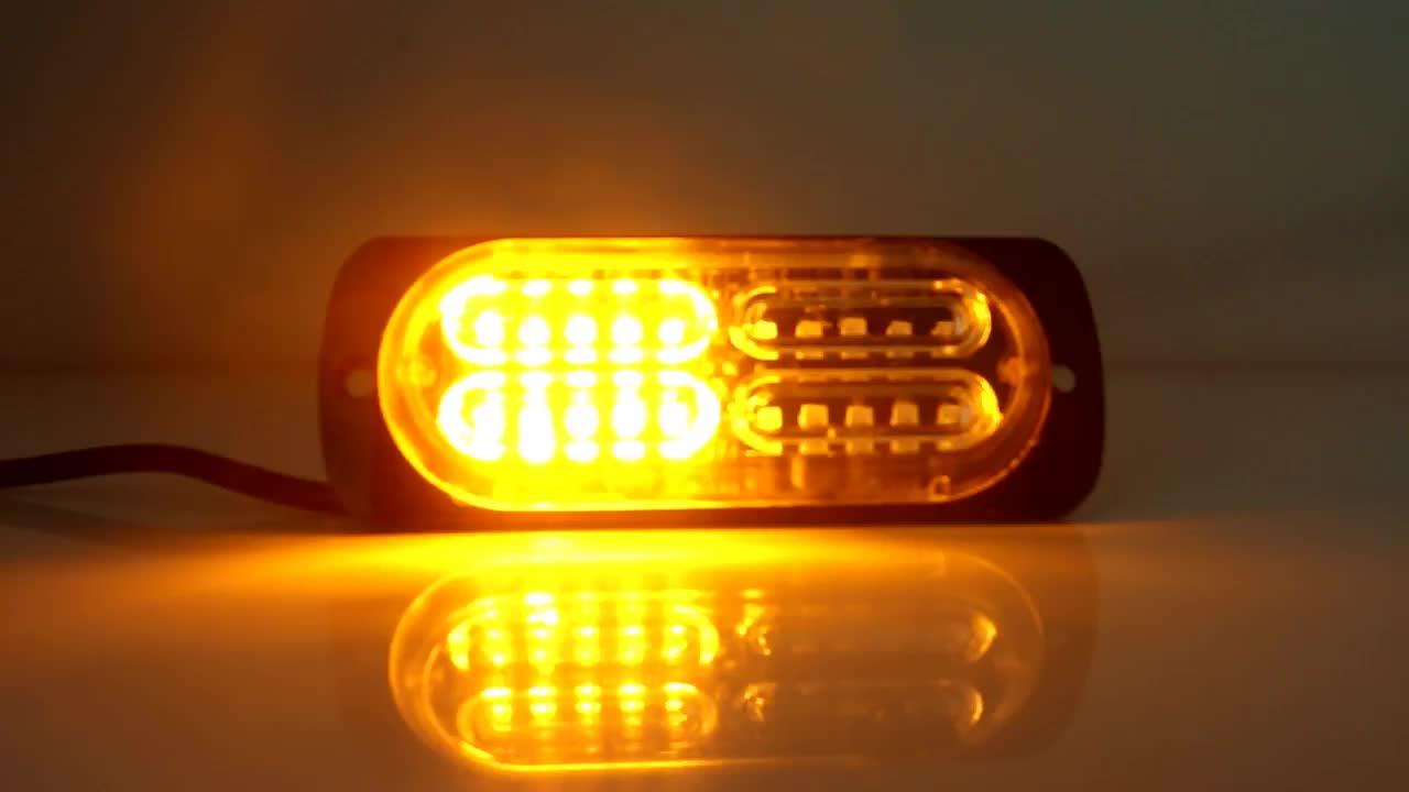 12v-24v Red Amber White 20pcs 10w Led Strobe Light Led Warning Light ...