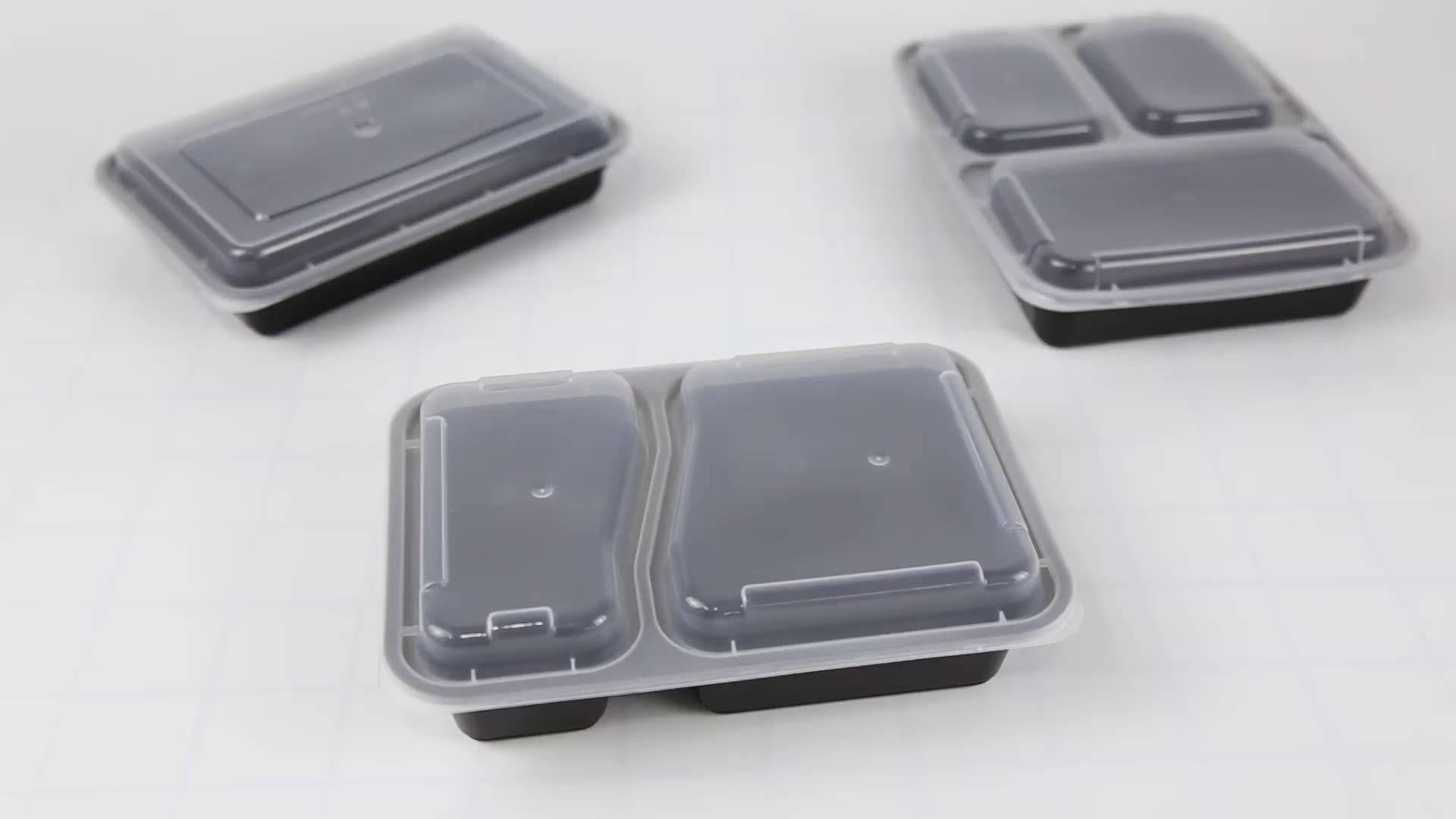Yiqiang Factory Price Disposable 2 Compartment 3 Compartmentplastic ...