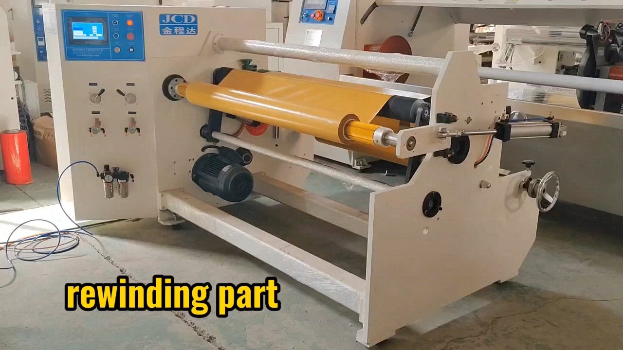Jc-r01 Automatic Tape Rewinding Machine / Single Shaft Masking Paper ...