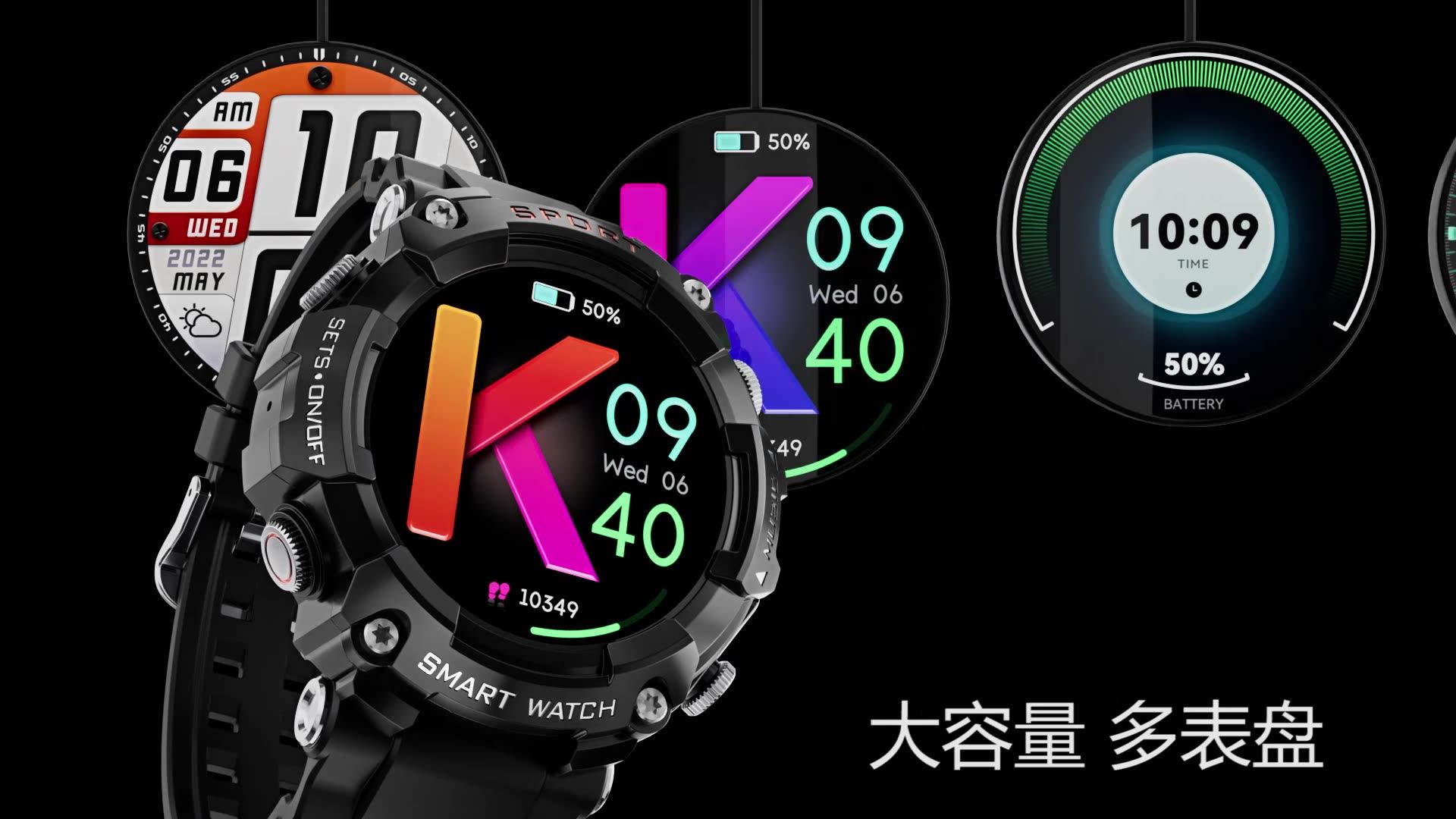 跨境外贸新品T96蓝牙耳机智能手表MP3手表多功能运动心率血压血氧-阿里巴巴