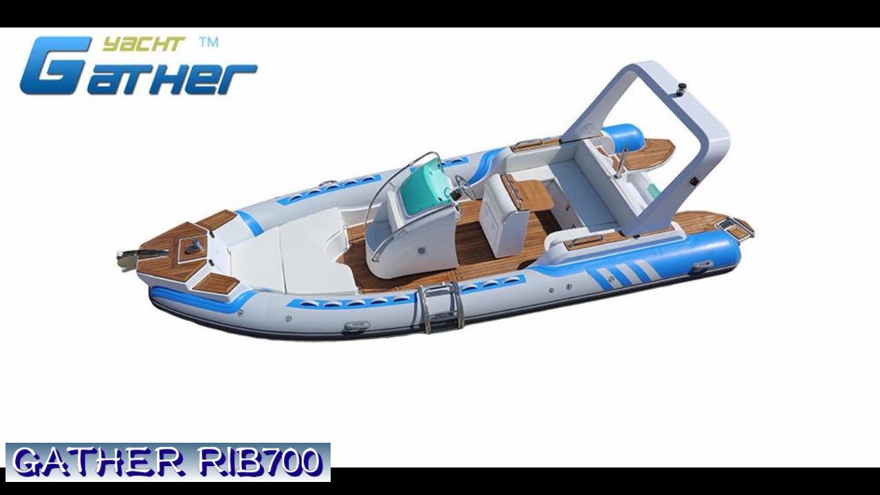 Ce Rhib 23.3ft Rib 700 Hypalon Rigid Inflatable Boat Cabin China Rib ...