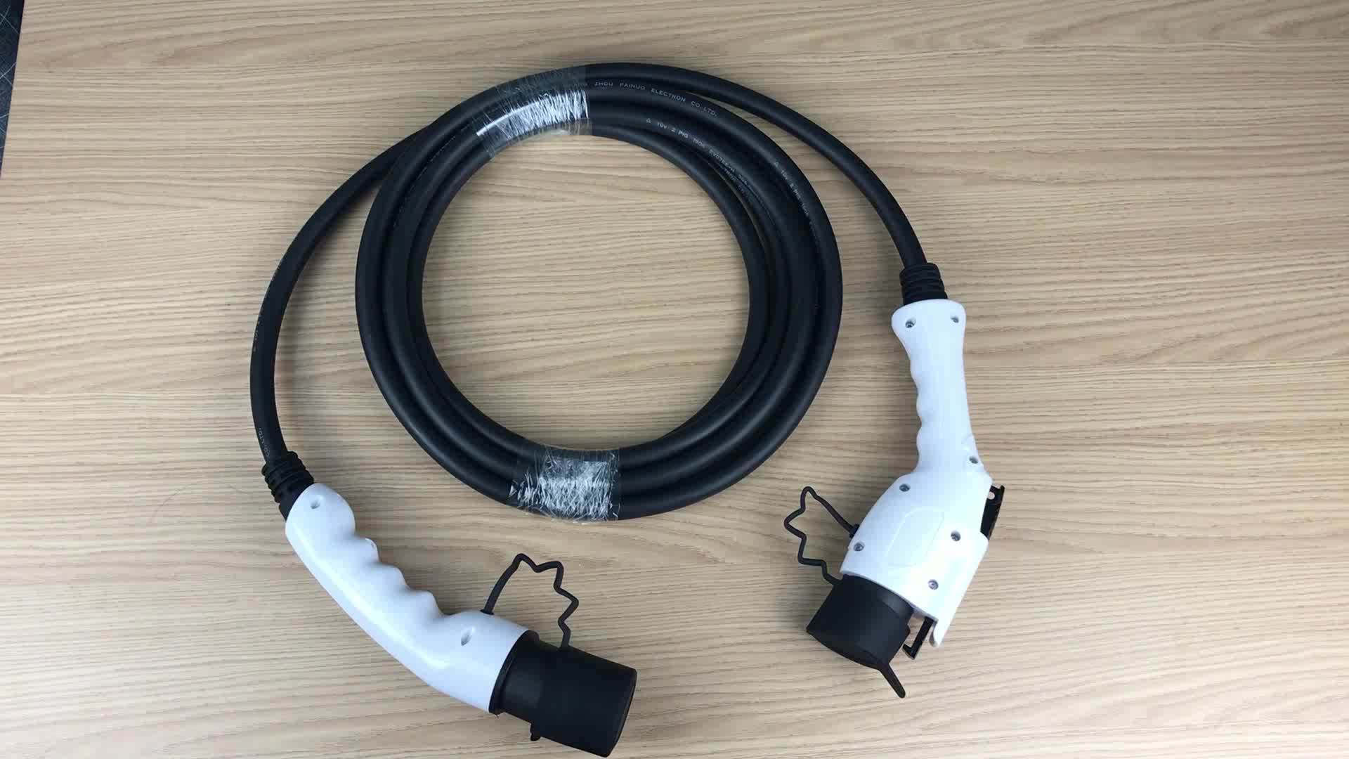 Type1 To Type 2 Ev Charging Plug With Leads For Electric Vehicle - Buy ...