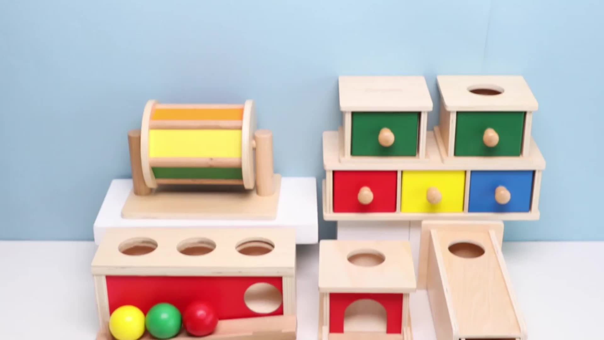 Rectangular Ball-box Educational Play Subscribe Baby Toys Training Ball ...