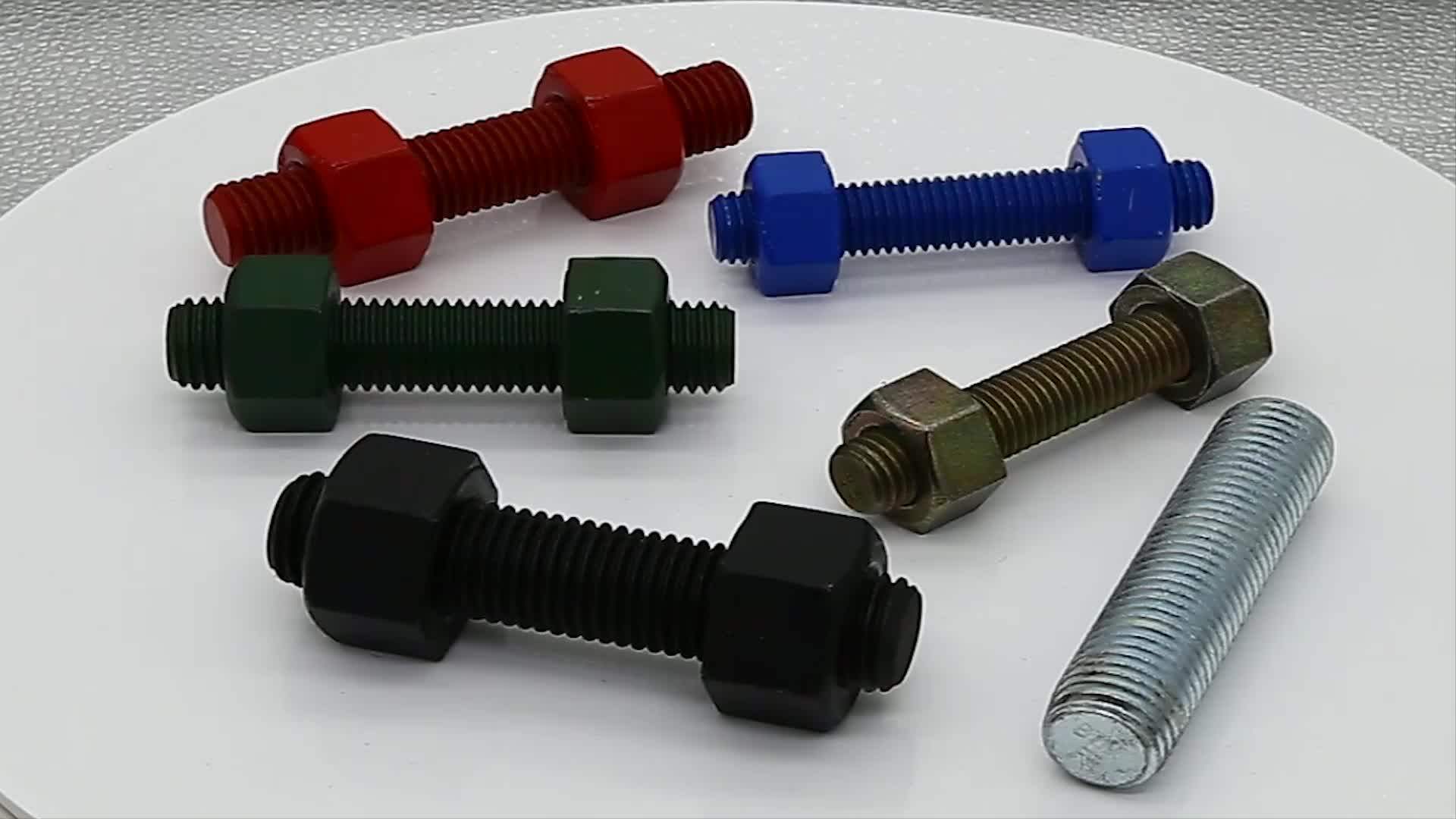Astm A193 Gr B7 M8 Grade 8.8 M6 M12 M16 M20 M32 Full Thread Stud Bolt ...