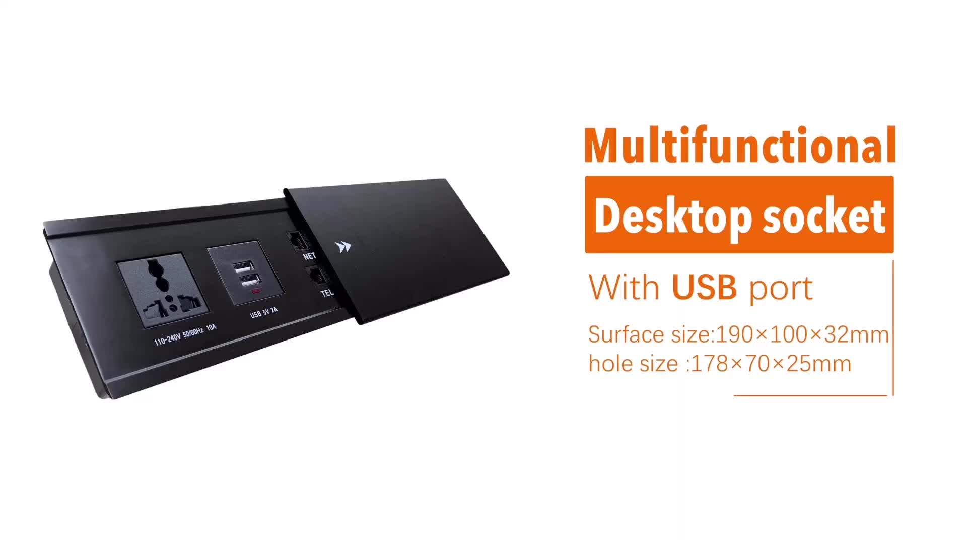 Anguli Multi-function Hidden Desktop Sockets Table Socket Outlet With ...