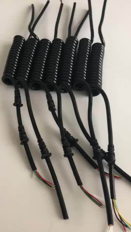4 Core 0.3mm2 Spiral Cable,Small Spring Cable - Buy Spiral Cable,4 Core ...