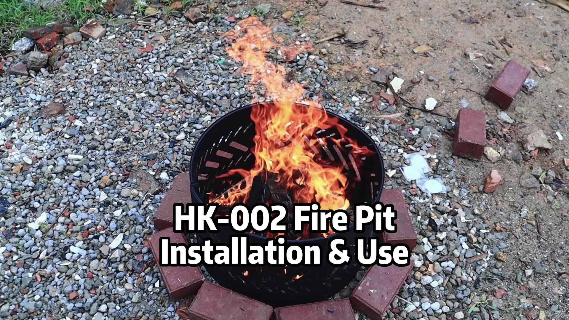 Heavy Steel Outdoor Campfire Fire Pit Easy To Transport Portable ...