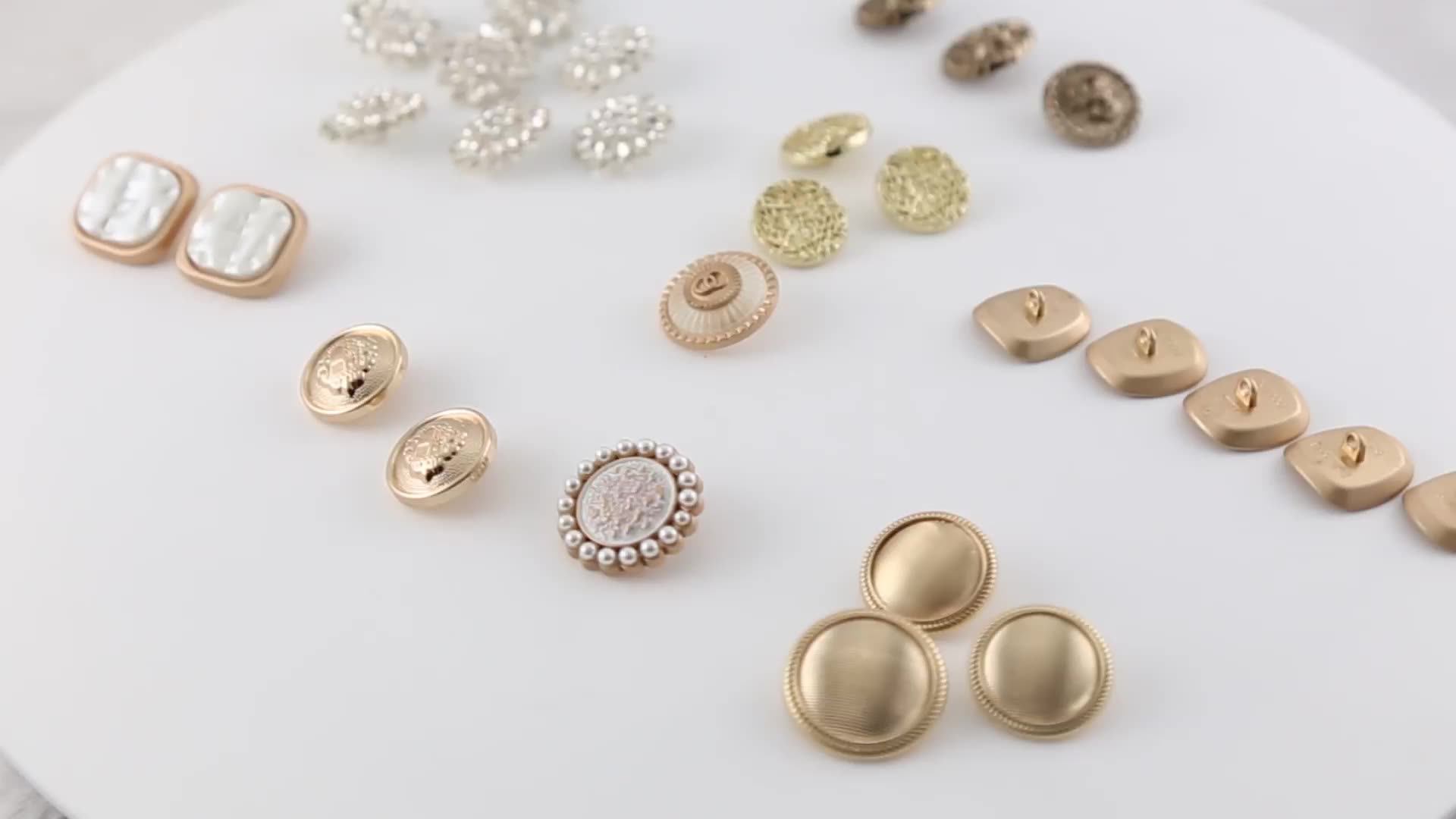 Fashion Custom Botones Logo Para Ropa Decorativo Gold Cloth Alloy Coat ...