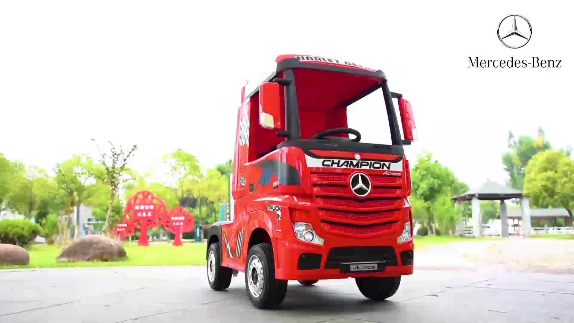 Benz Actros Lorry 2x12v Battery 4wd Electric Parental Controlled Big ...