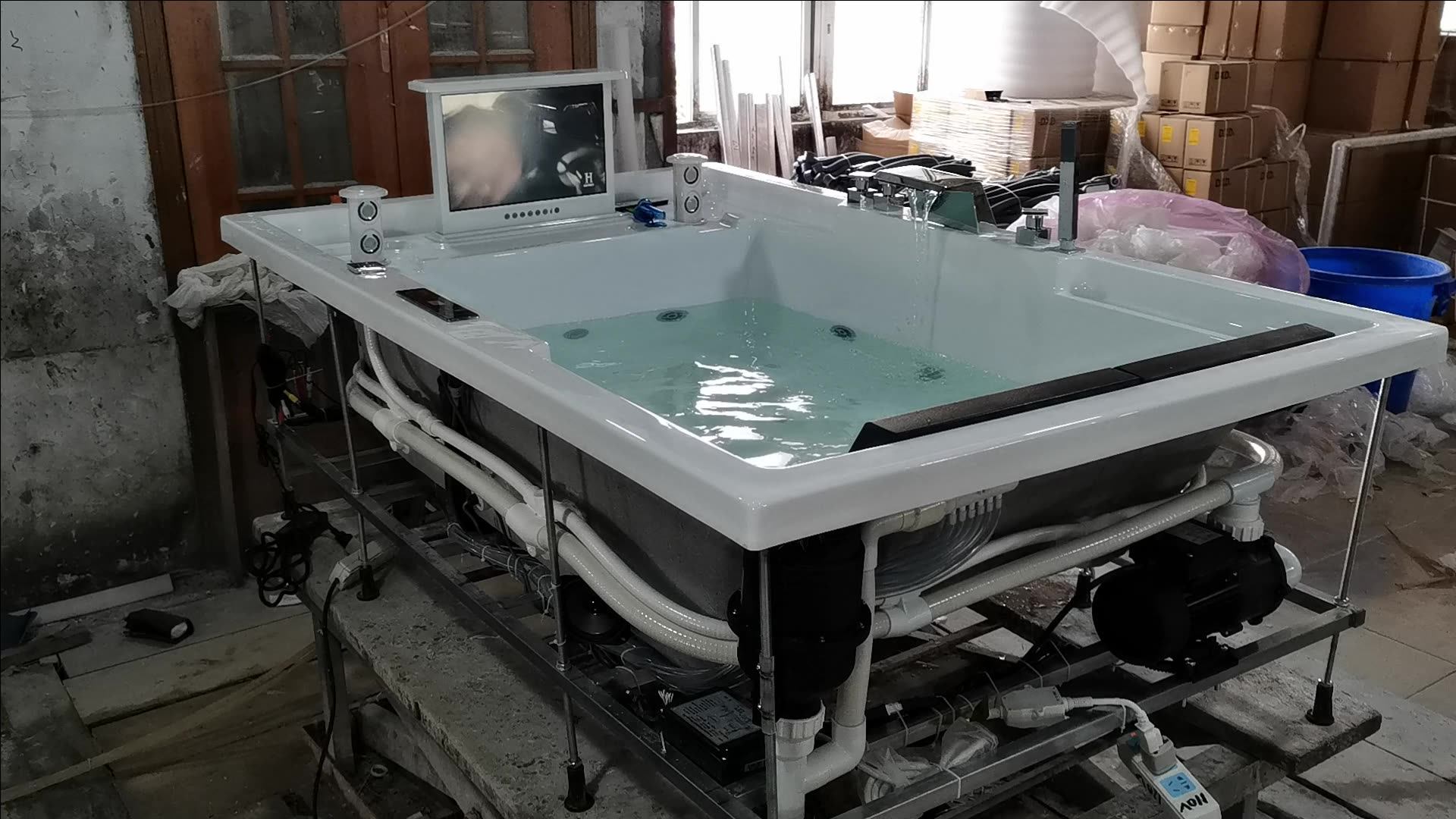 Bak Mandi Juntai Mewah Dalam Ruangan Pijat Besar Bak Mandi Akrilik ...