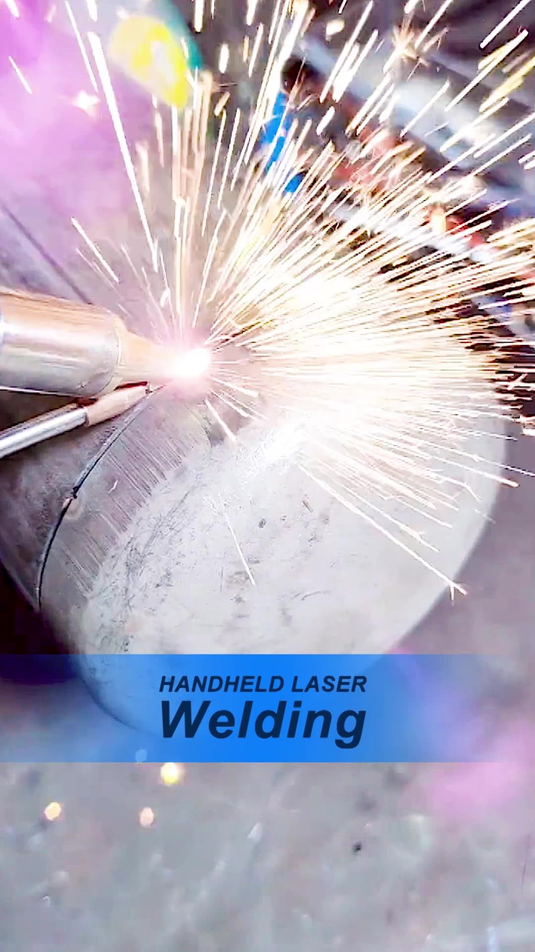 Qilin Dual Galvo Handheld Fiber Laser Welding Gun Welding With The ...