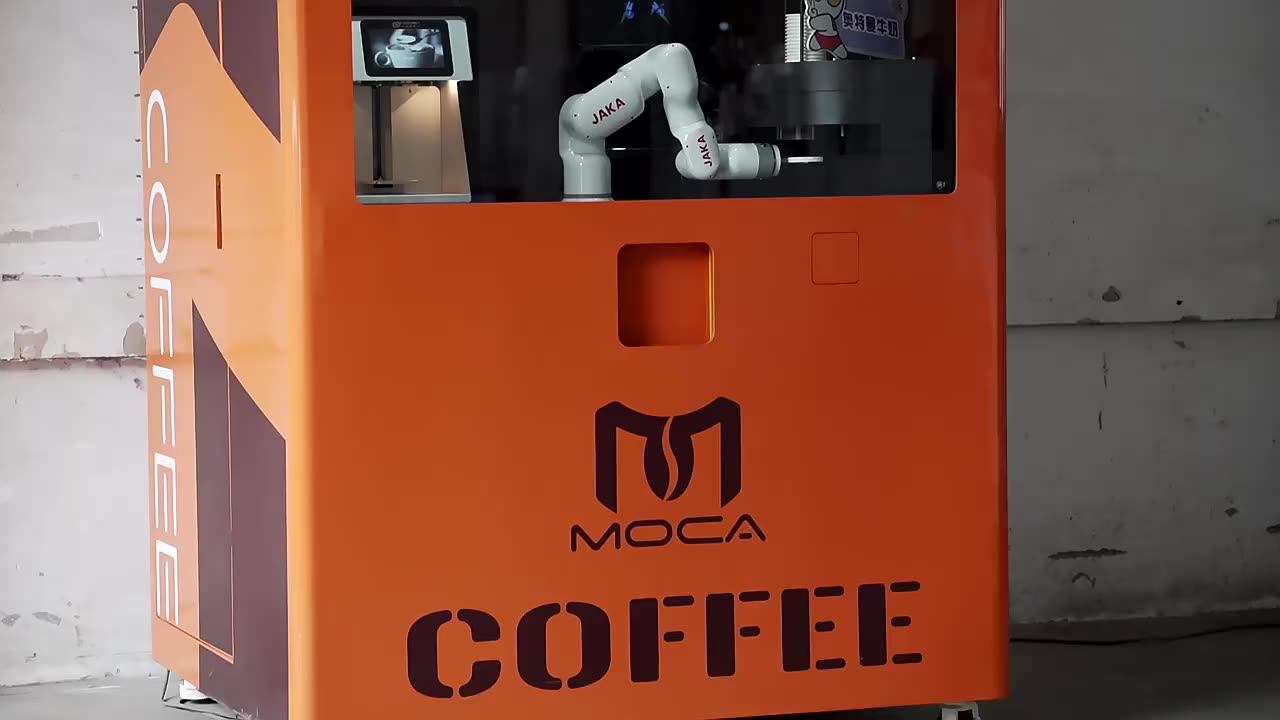 Coffee Stand Kiosk Working Robot For Business Automatic Robotic Vending ...