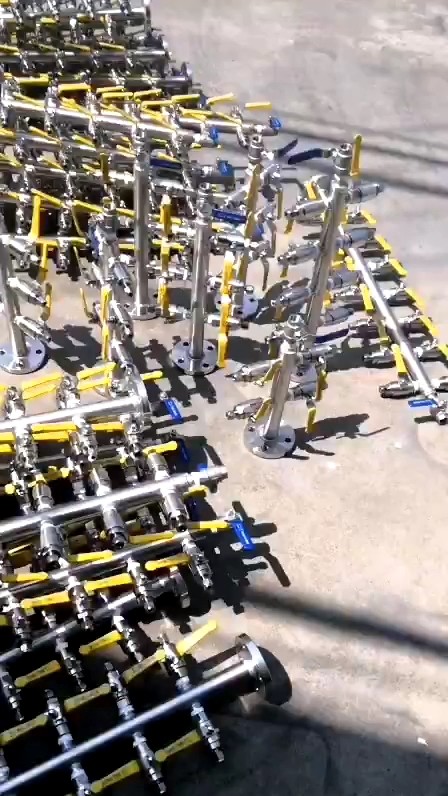 Ss316 Manifold Air Headers With Ball Valve Distribution Ports - Buy ...