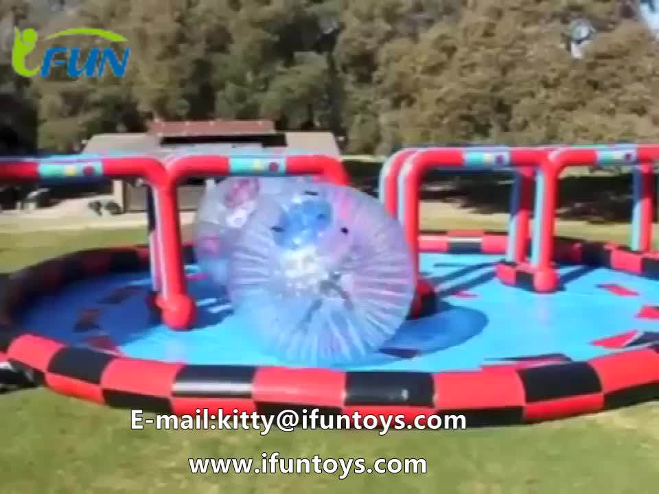 High Quality Inflatable Zorb Ball Track/inflatable Race Car Circuit/go ...