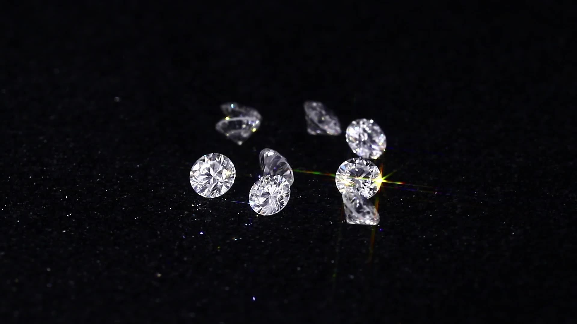 Wholesale 3.3mm Loose Diamonds Hpht Lab Grown/synthetic Diamonds With ...