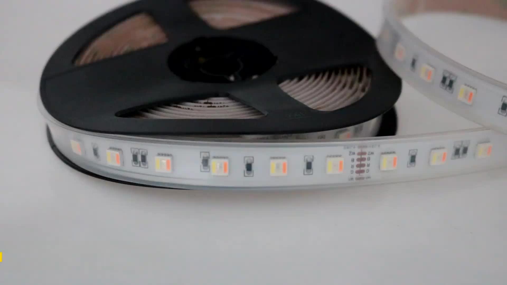 12mm 12v 24v Light Rgb Cct 5 In 1 Flexible Wifi 5050 Led Rgbww Strip ...