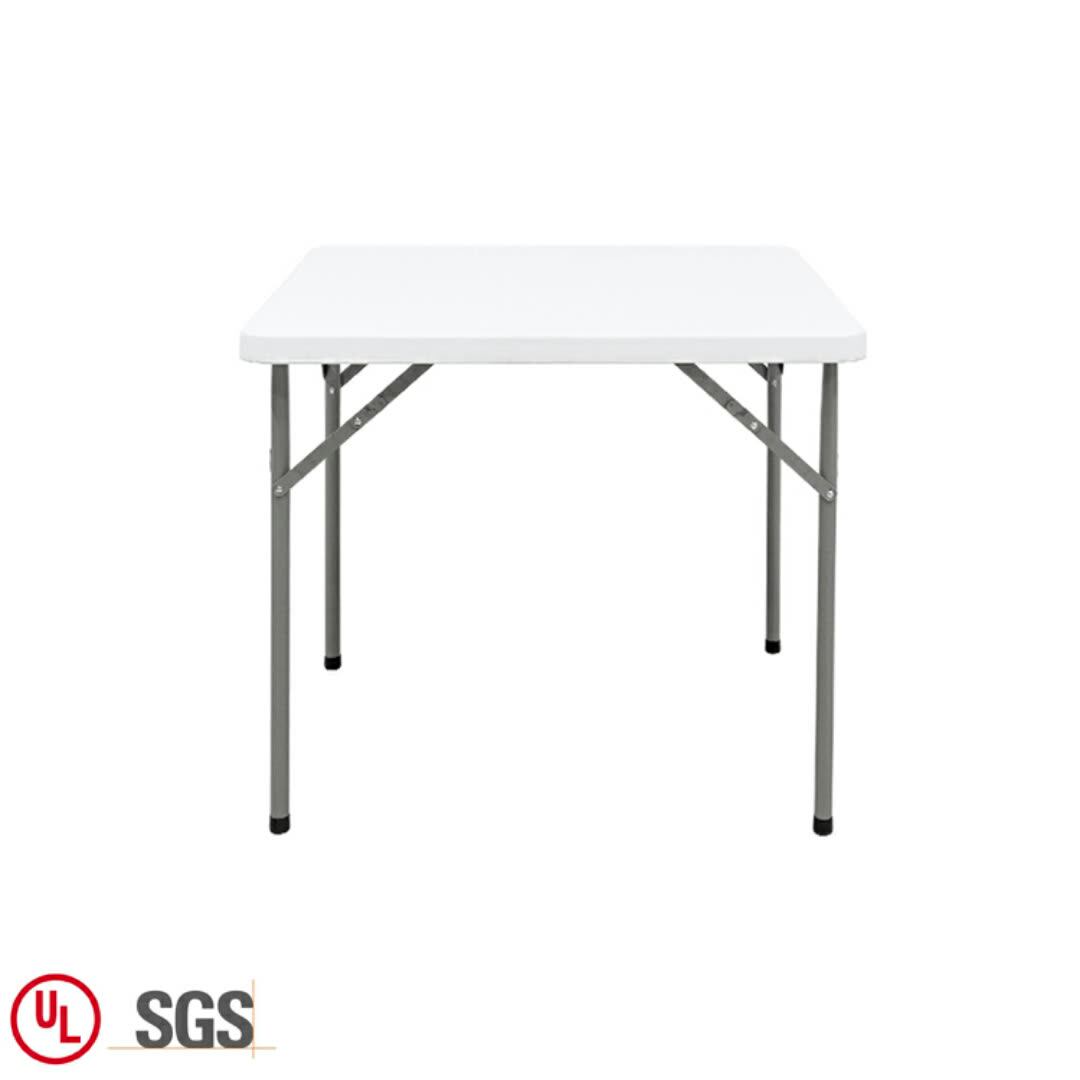 Hot Selling Durable Hdpe Plastic Foldable Square Folding Dining Table ...