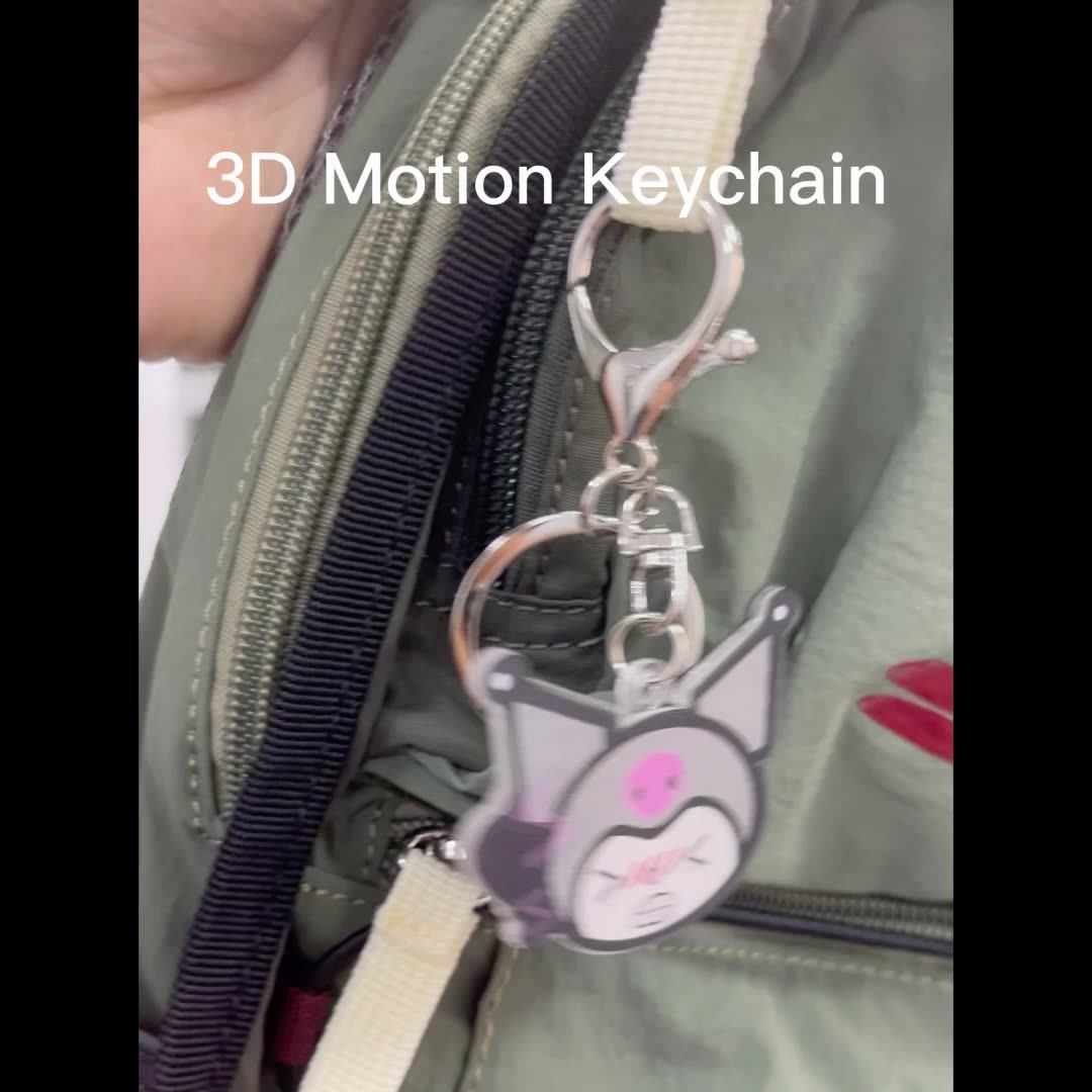 Anime One Pieces 3d Acrylic Lenticular Keychain Cosplay Figures Keyring ...