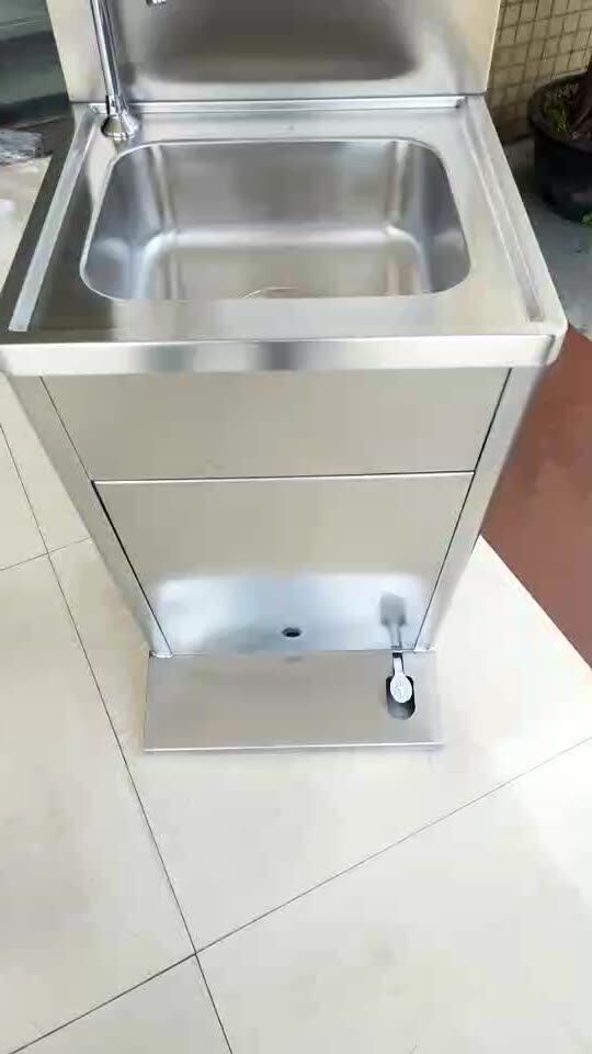 American Hotel Restaurant Stainless Steel Foot Pedal Automatic Hand ...