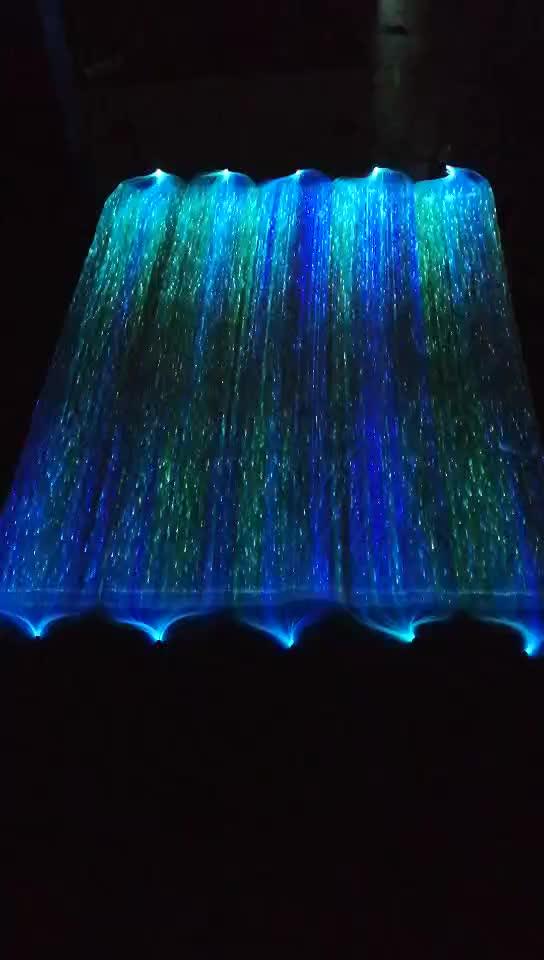 Polyester Lights Emitting Fibre Optics Led Textiles Luminous Optical ...