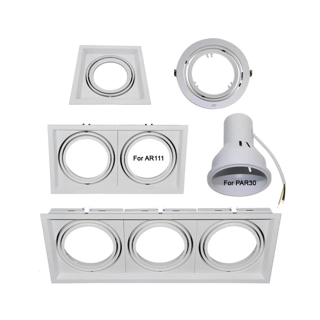 Ledeast Ar111 Recessed Lamp Holder For Ar111 Bulb Embedded Bracket ...