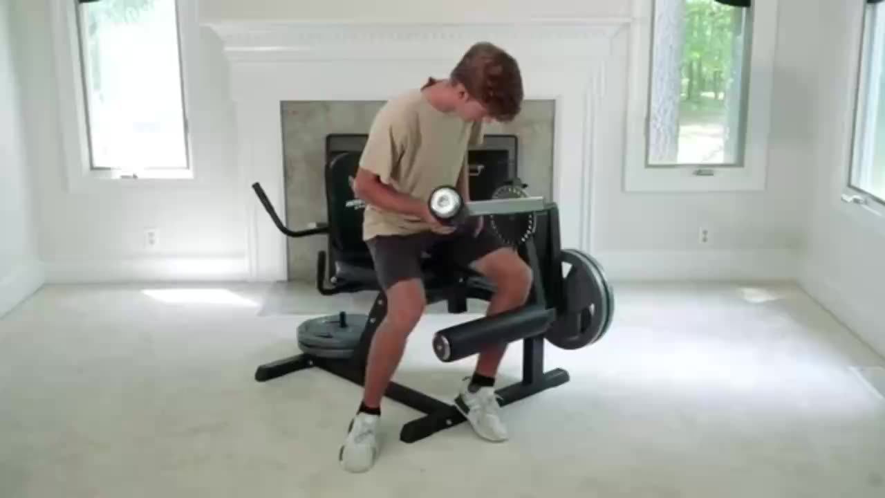 Heavy Duty Adjustable Leg Extension And Curl Machine Leg Press Strength ...