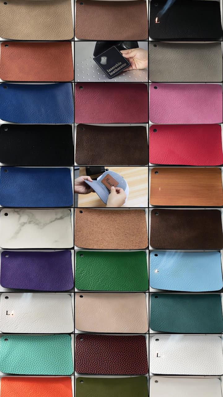 12x24 Inches Pu Leather Laserable Blanks Sheets For Cloth Labels Thick ...