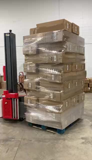 Turntable Robot Mobile Stretch Film Pallet Wrapper Wrapping Machine ...