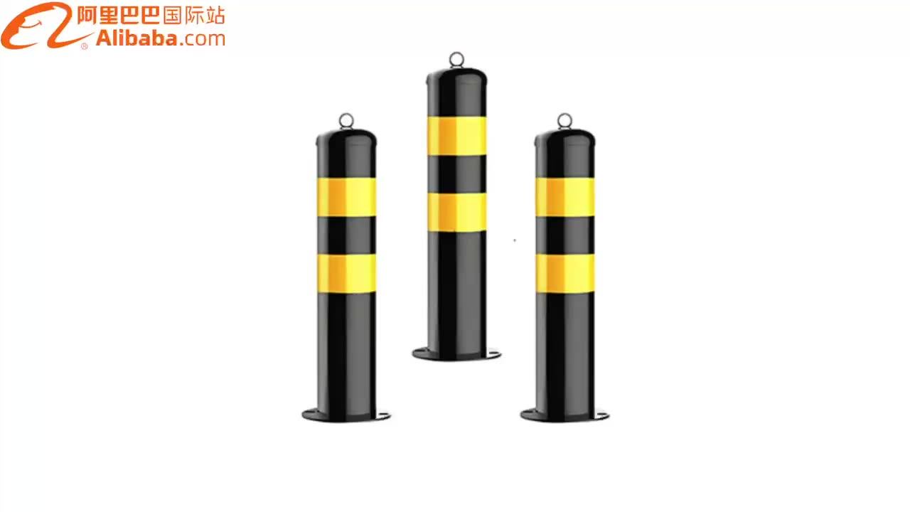 Traffic Safety Durable Black Rubber Traffic Bollard Delineator Road ...