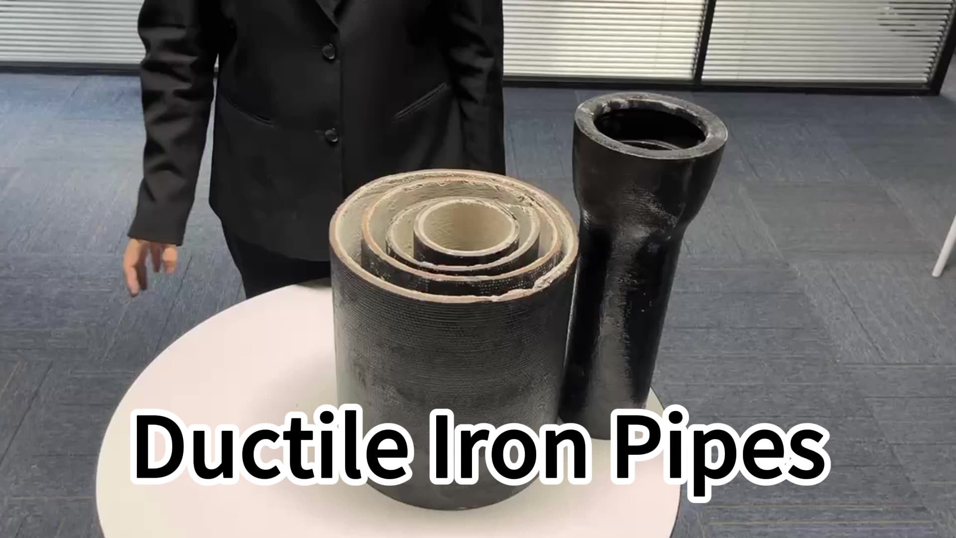 Cement Lined Ductile Iron Puddle Flange Pipe Fittings Tee Class 52 ...
