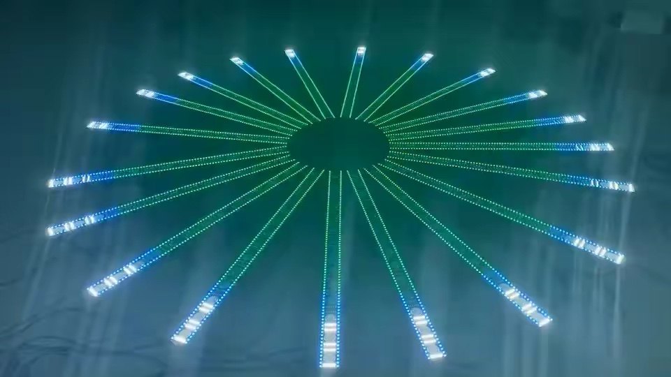 12pcsx3w 14pcs Led Matrix Light Rgb Led Wall Washer Bar Dj Lighting Dmx ...