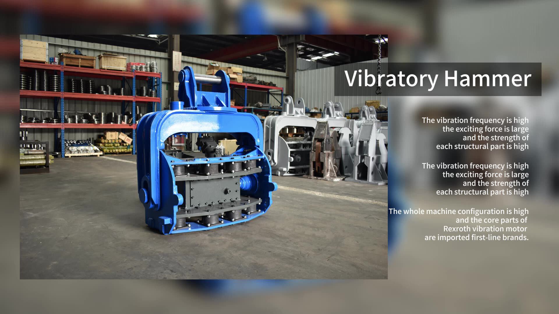 High-tech Vibro Hammer Long Service Life Attachable Crane Driving Pipe ...